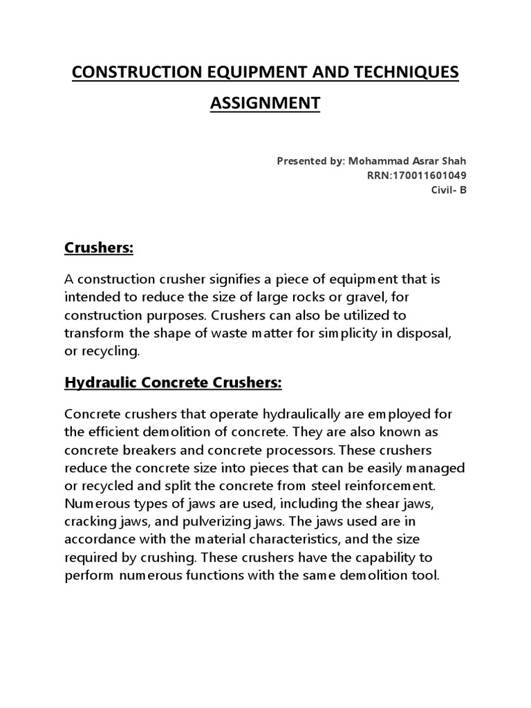 Concrete Construction Equipment Guide | PDF | Demolition | Concrete