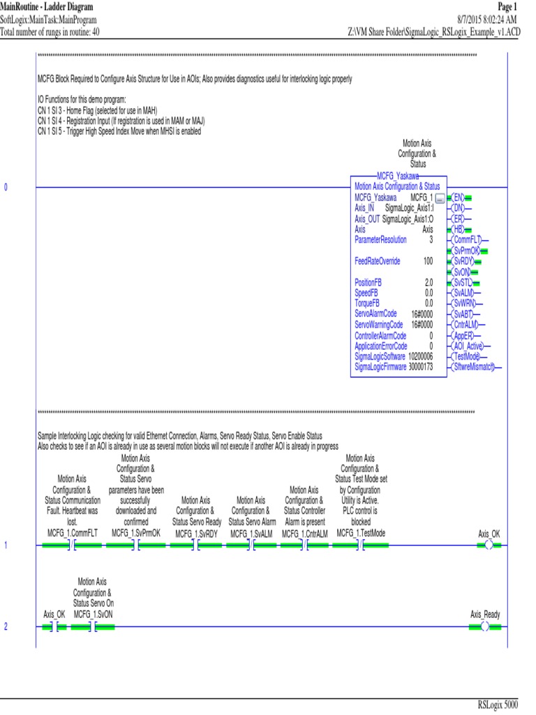 EC - Sigmalogic.01 RSLogix Example | PDF | Programmable Logic ...