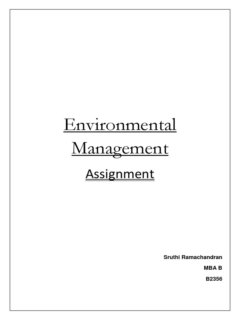 Environmental Management | PDF | Corporate Social Responsibility | Nature