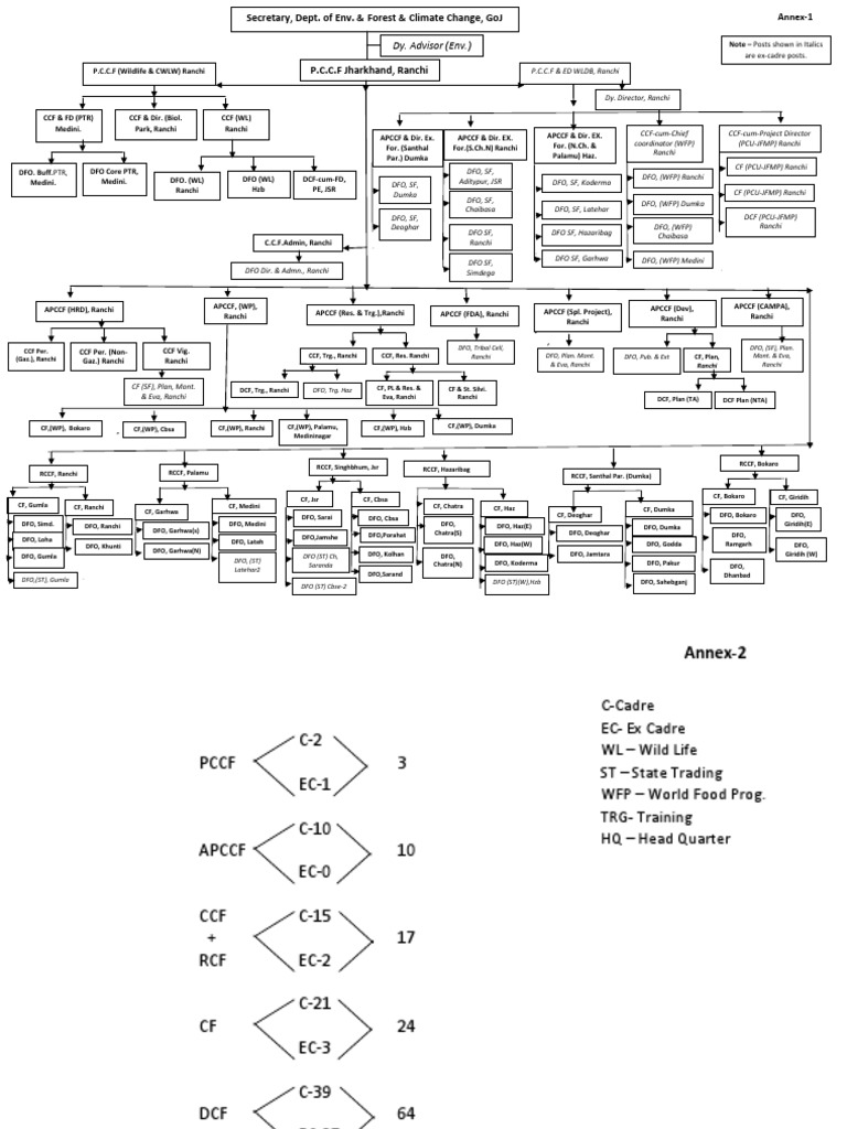 Organisation Structure of Forest Department | PDF
