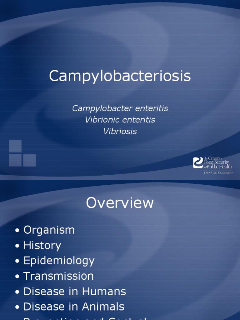 Campylobacteriosis: Overview of Organism, Transmission, Disease and ...