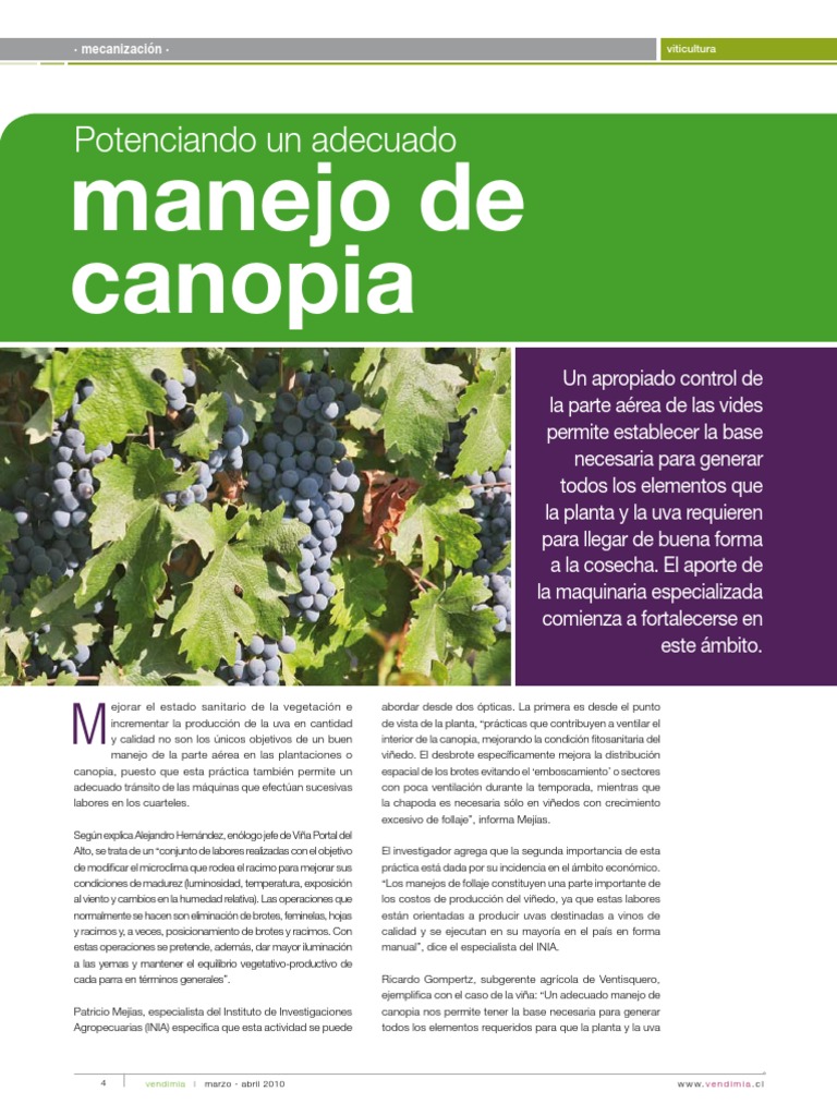 Canopia | PDF | Viticultura | Vino