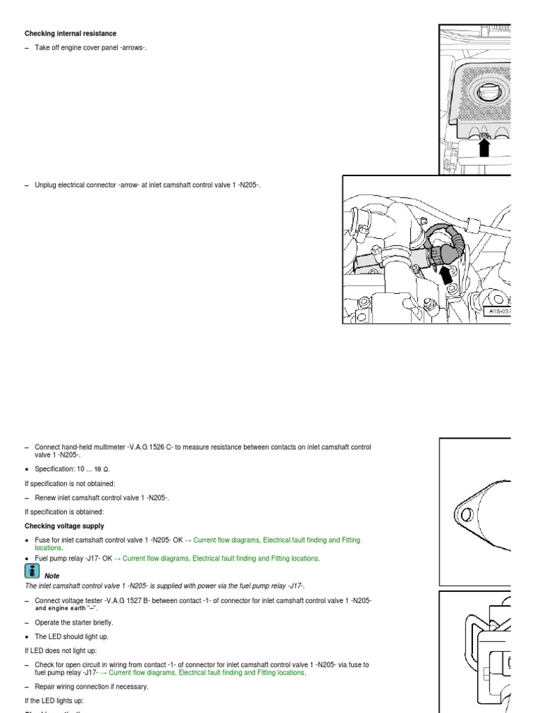 VW VVT n205 Jetta A4 1.8 Turbo Aph p1531 | PDF