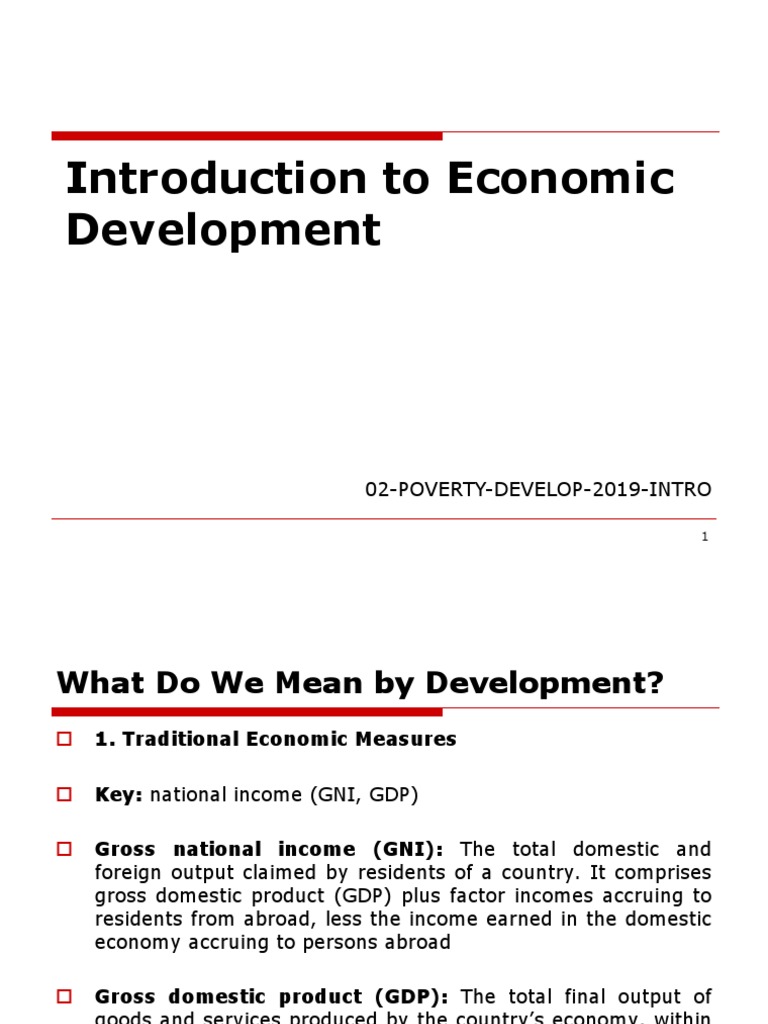 02 Poverty Develop 2019 Intro | PDF | Gross Domestic Product | Human ...