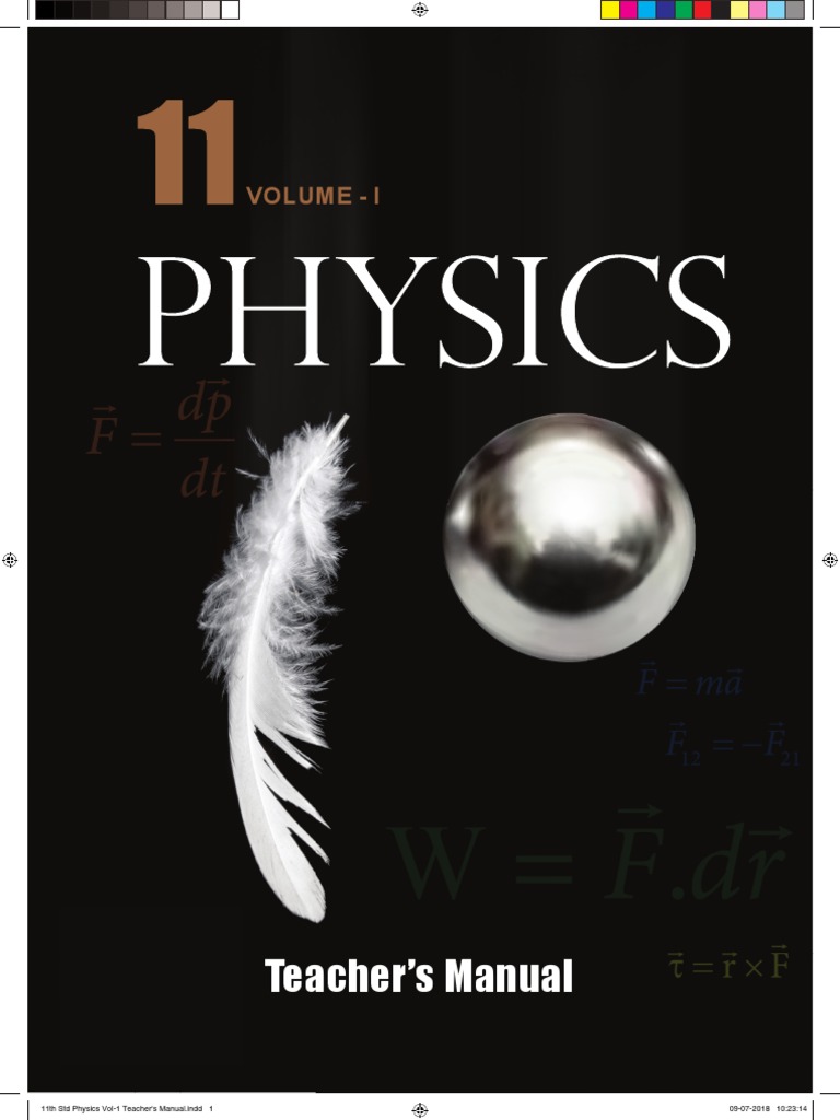 11th STD Physics Vol-1 Teacher's Manual PDF | PDF | Euclidean Vector ...