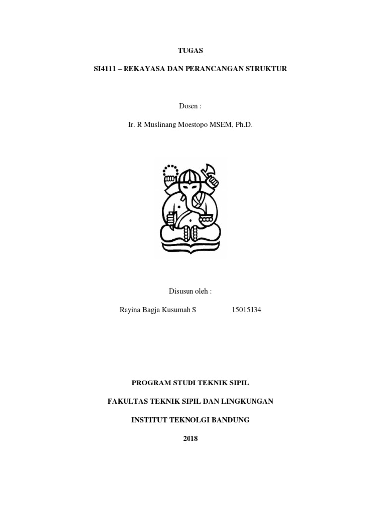 Tugas Teknik Sipil 2018 | PDF | Sains & Matematika