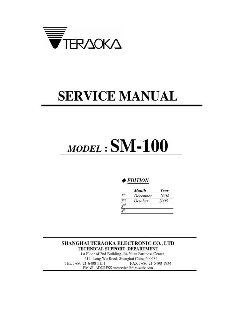 Serv Manual SM 100 FREE | PDF | Booting | Ethernet