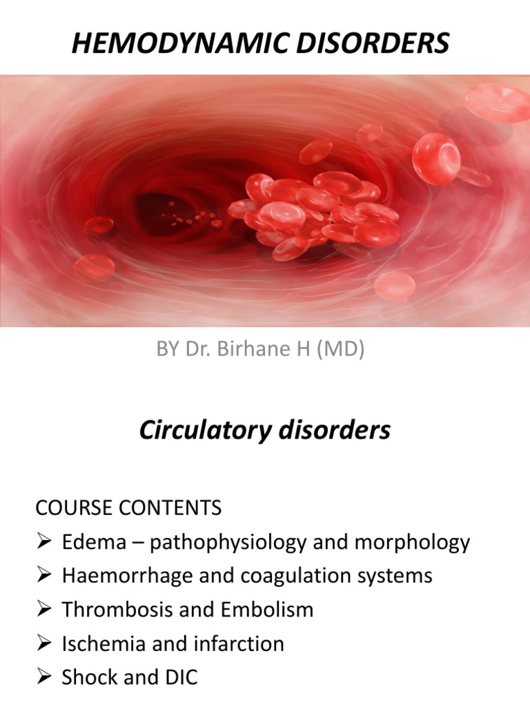 Hemodynamic Disorder | PDF | Shock (Circulatory) | Embolism