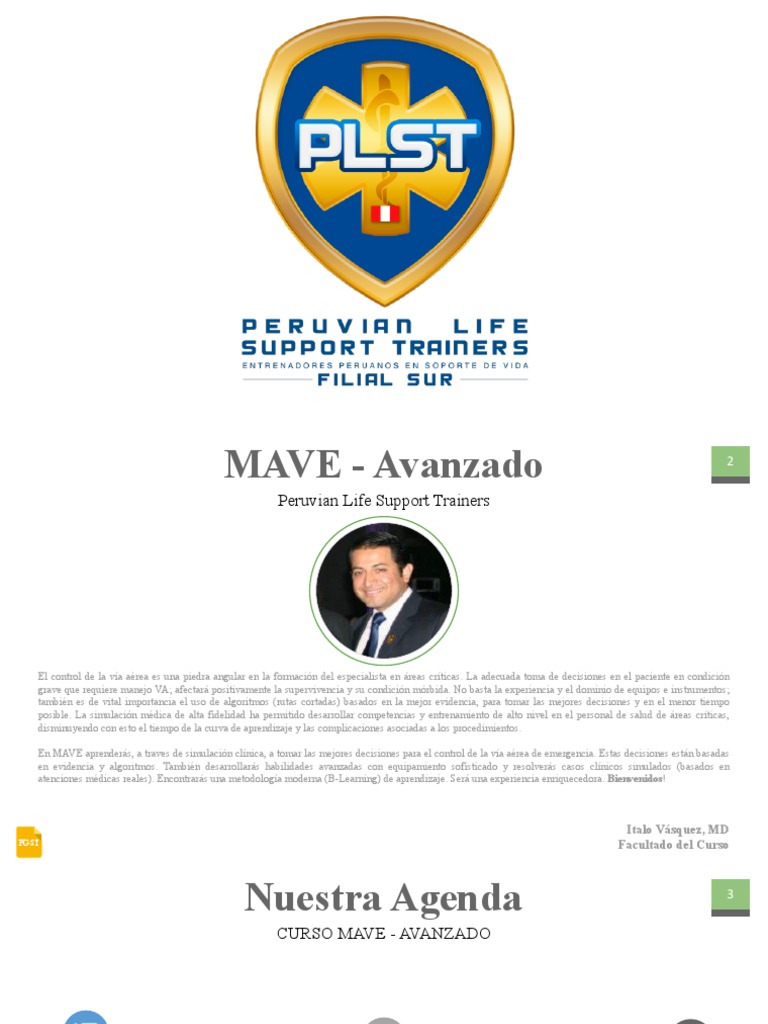 Curso Mave Plst-Filialsur | PDF | Paramédico | Simulación