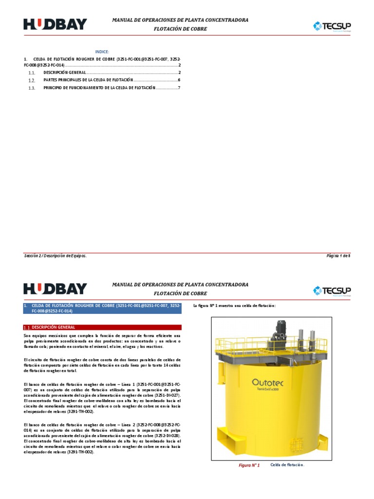 Celda de Flotación Rougher de Cobre Rev 1 | PDF | Cobre | Solenoide