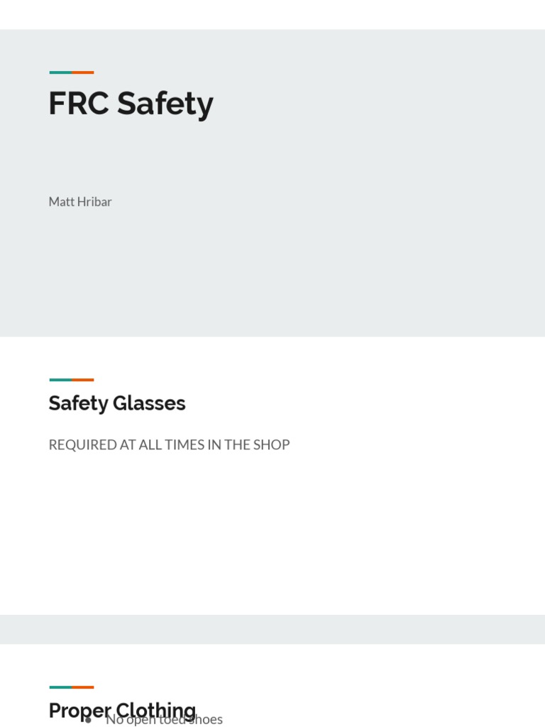 FRC Safety | PDF