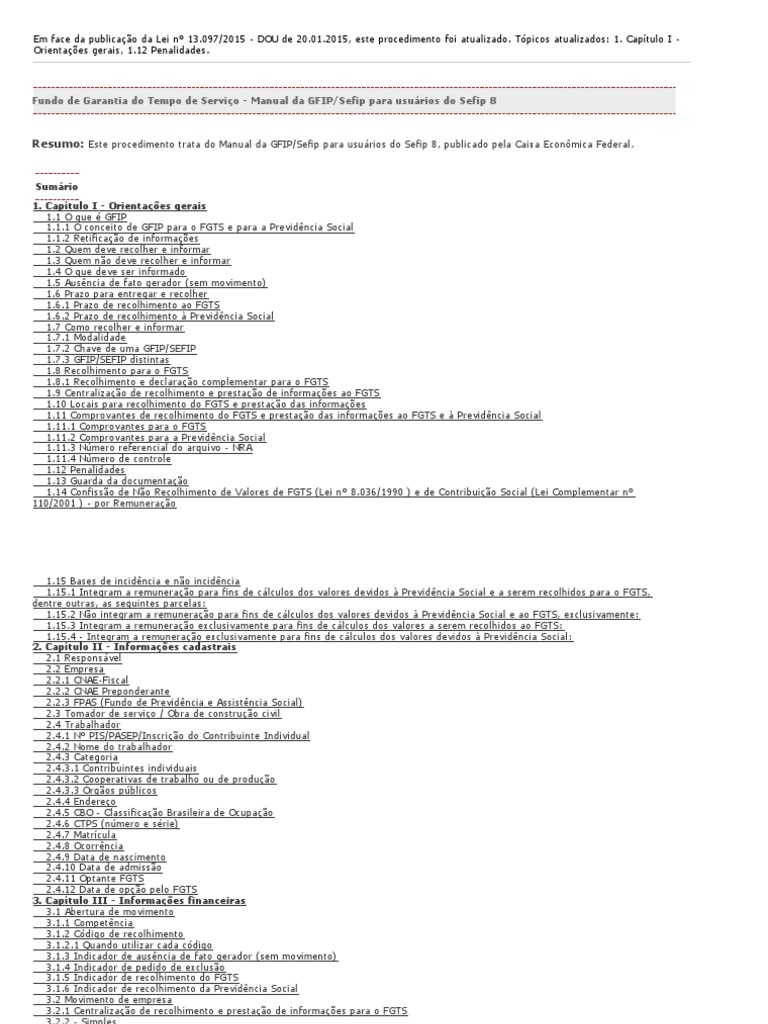 Gfip 2009 | Download grátis PDF | Salário | Cooperativa