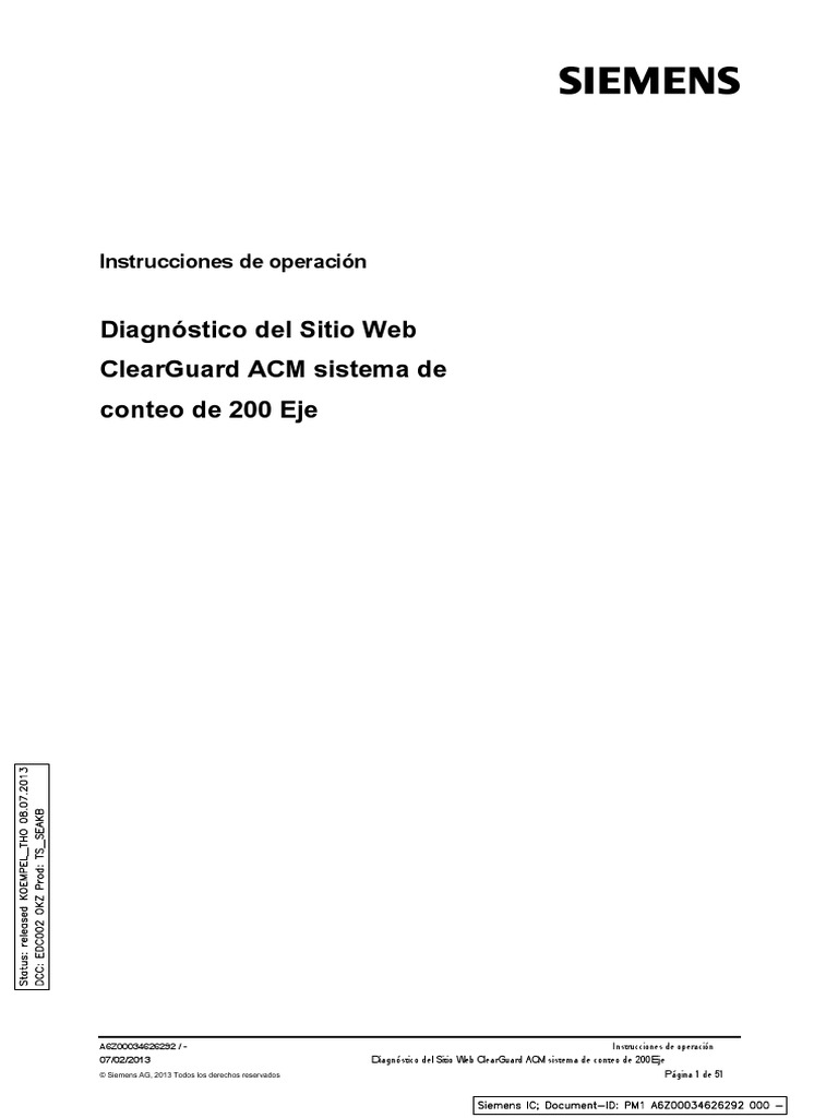 ACM 200 Operating Instructions Español | PDF | Página web | Red mundial