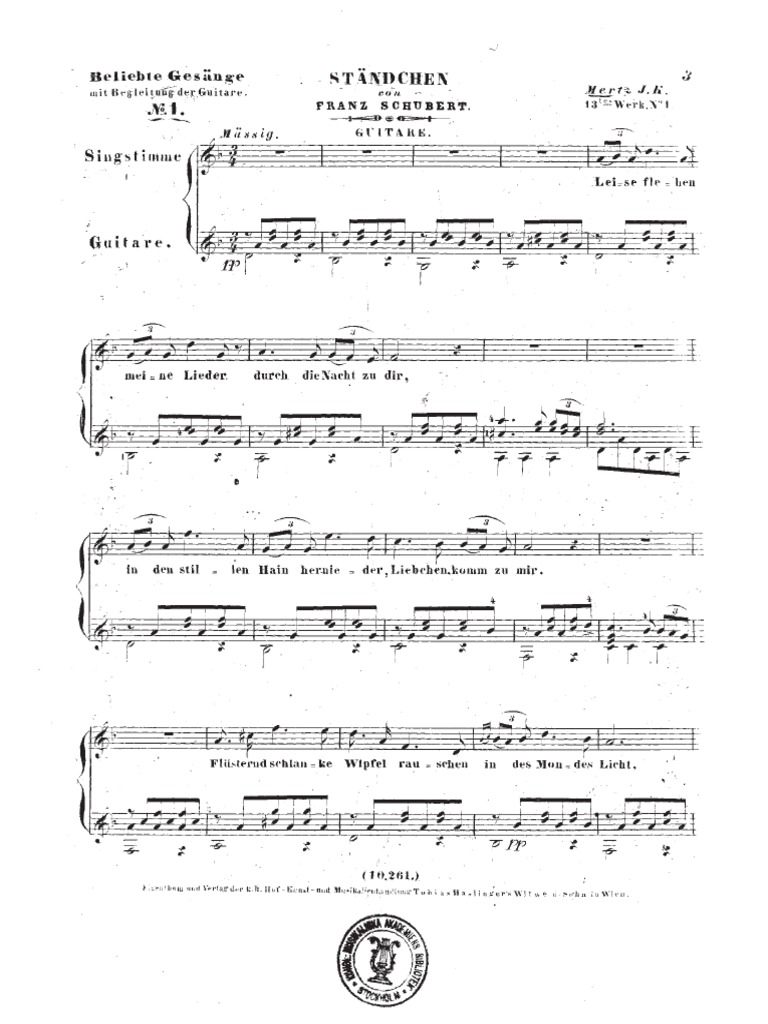 Schubert Mertz Standchen | PDF
