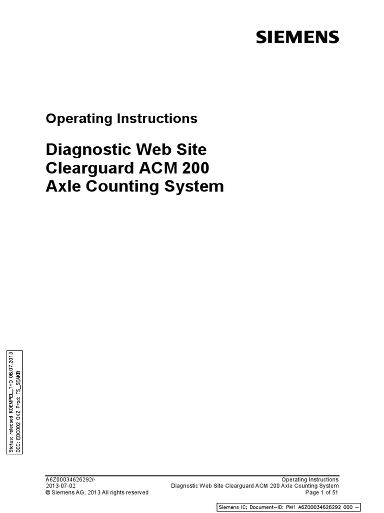 ACM 200 Operating Instructions Ingles | PDF | Online And Offline | Websites