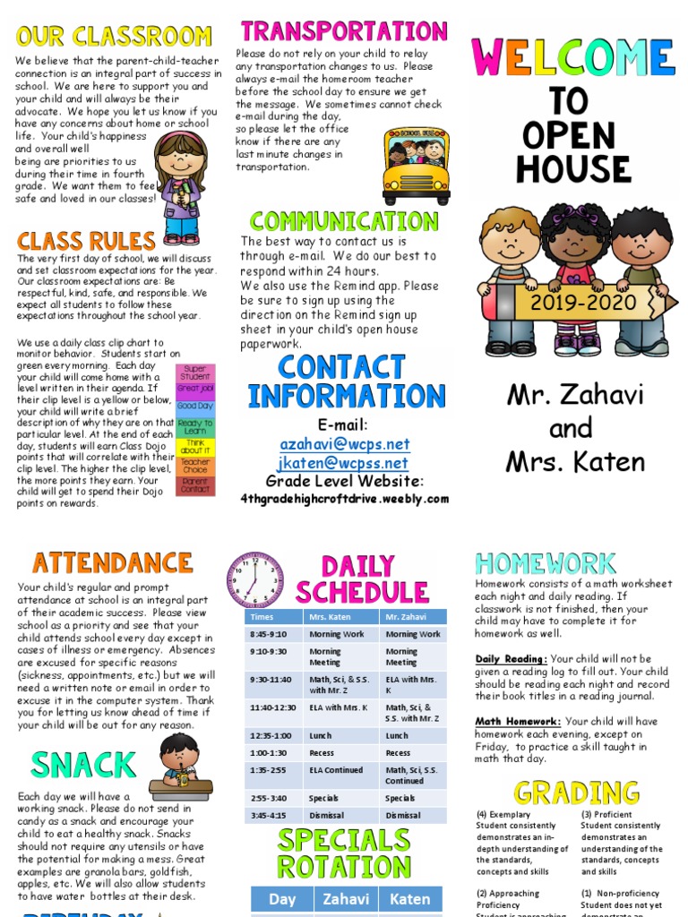 Open House Brochure 2019-2020 | PDF | Behavior Modification | Cognition