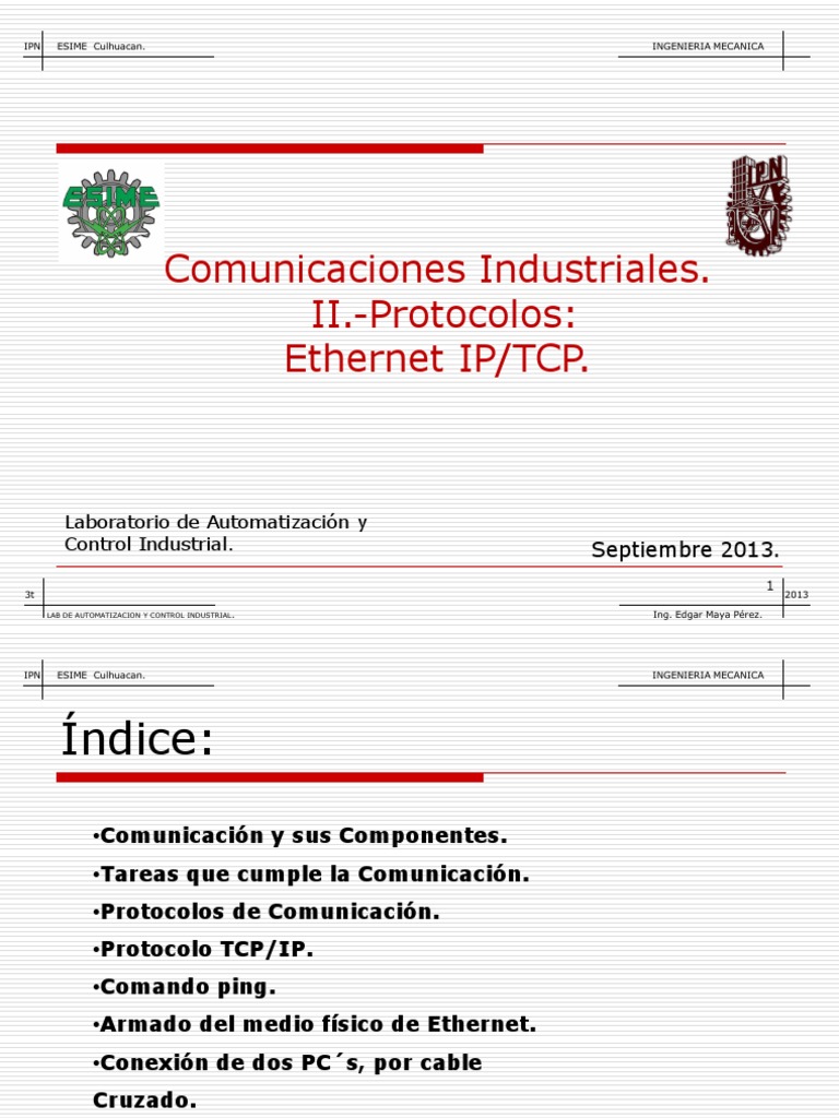 Protocolo de Comunicacion Tcp/ip | PDF | Protocolos de internet | Ethernet