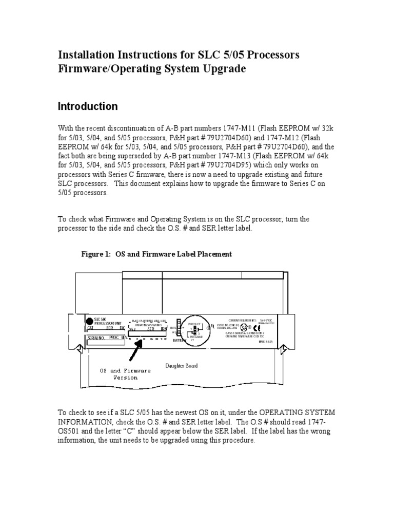 SLC Upgrade For 505 | PDF | Microsoft Windows | Computer File