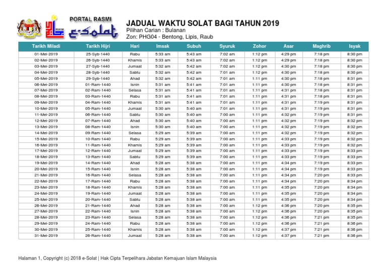 Jadual solat
