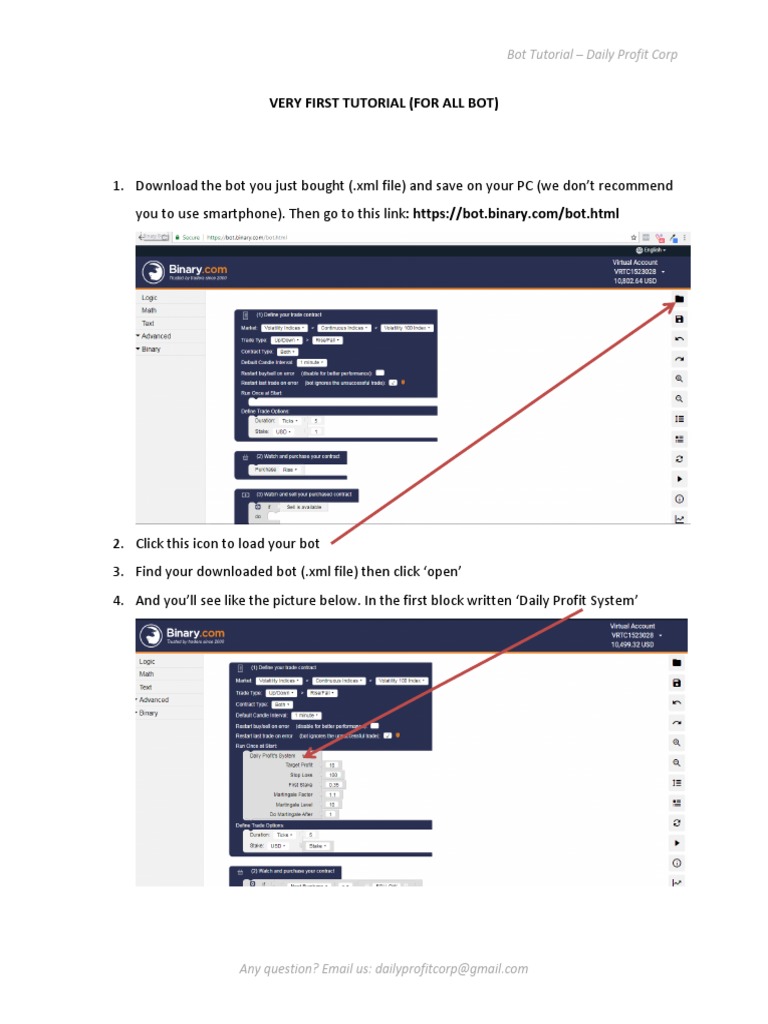 First General Setting Bot Tutorial For All Bot Pdf