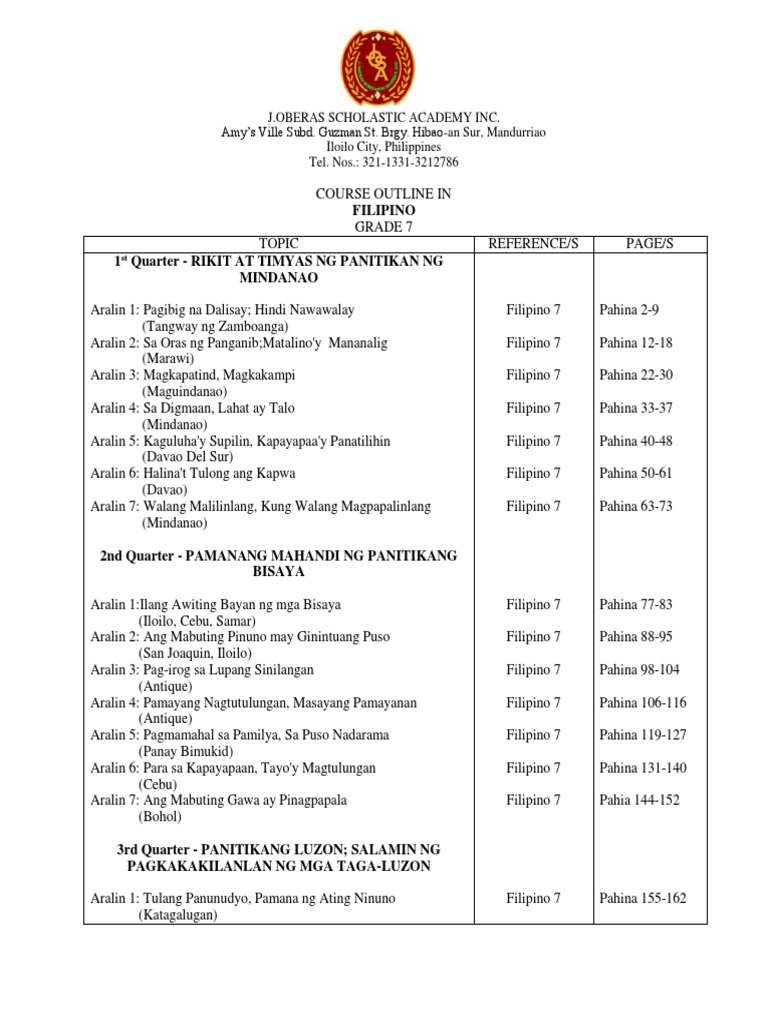 CO Grade 7 Filipino | PDF