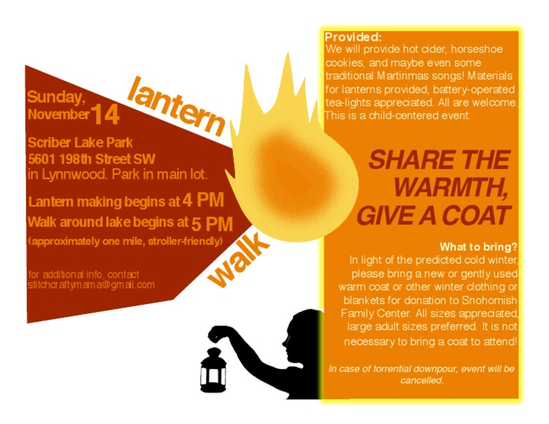 Lantern Walk and Coat Donation Event | PDF