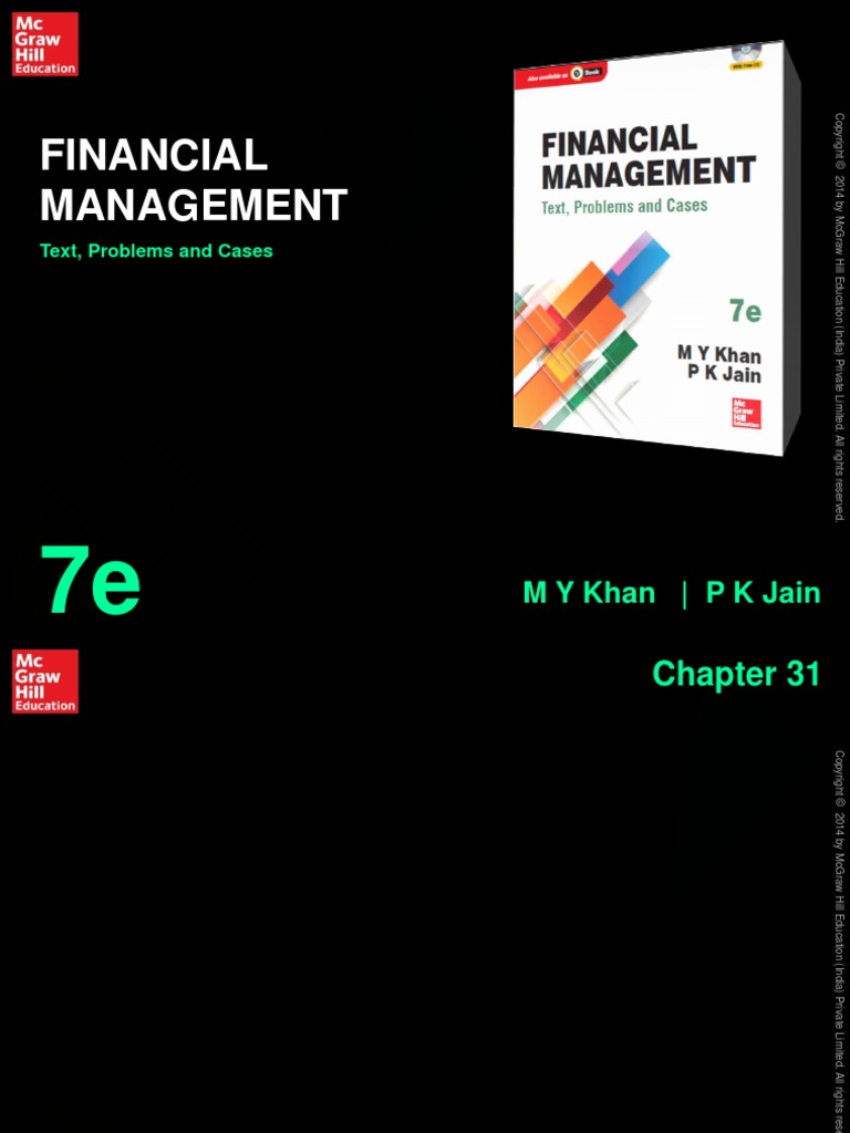 Financial Management: M Y Khan - P K Jain | PDF | Dividend | Equity ...