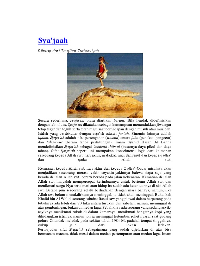 Materi Syajaah | PDF | Agama & Spiritualitas | Ilmu Sosial