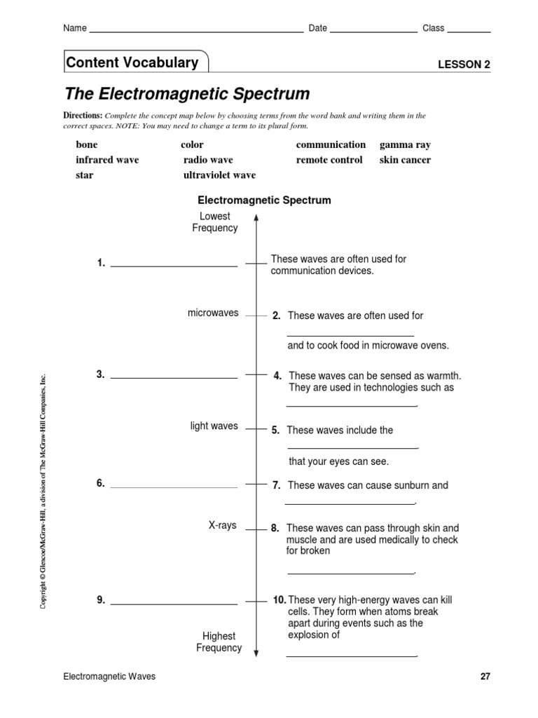 Electromagnetic Spectrum Class Handouts | PDF | Electromagnetic Spectrum | Electromagnetic Radiation