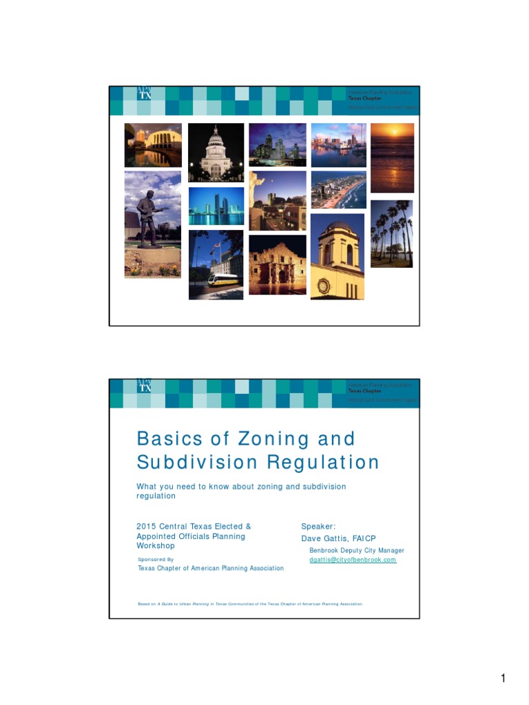 Zoning and Subdivision | PDF | Zoning | Plat