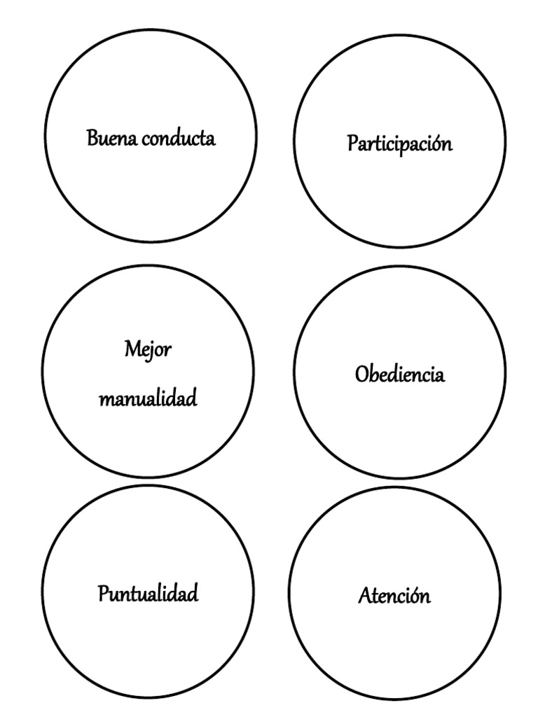 Medallas para Imprimir de Buen Comportamiento | PDF | Salud y bienestar ...