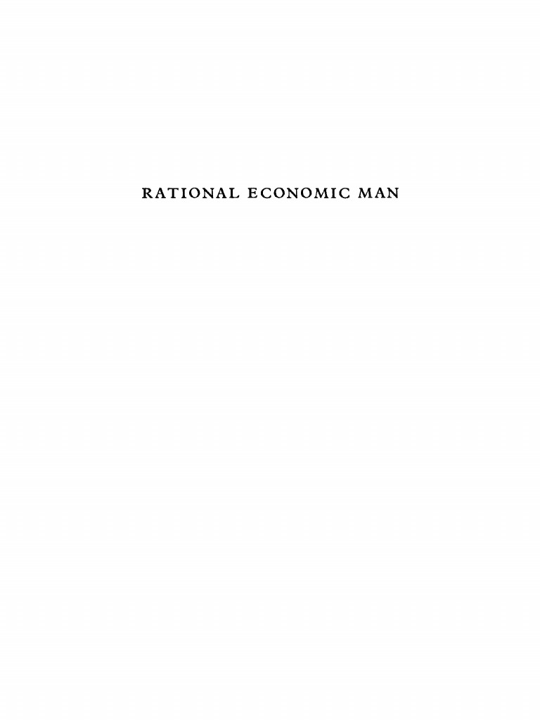 Martin Hollis and Edward J. Nell - Rational Economic Man - A ...