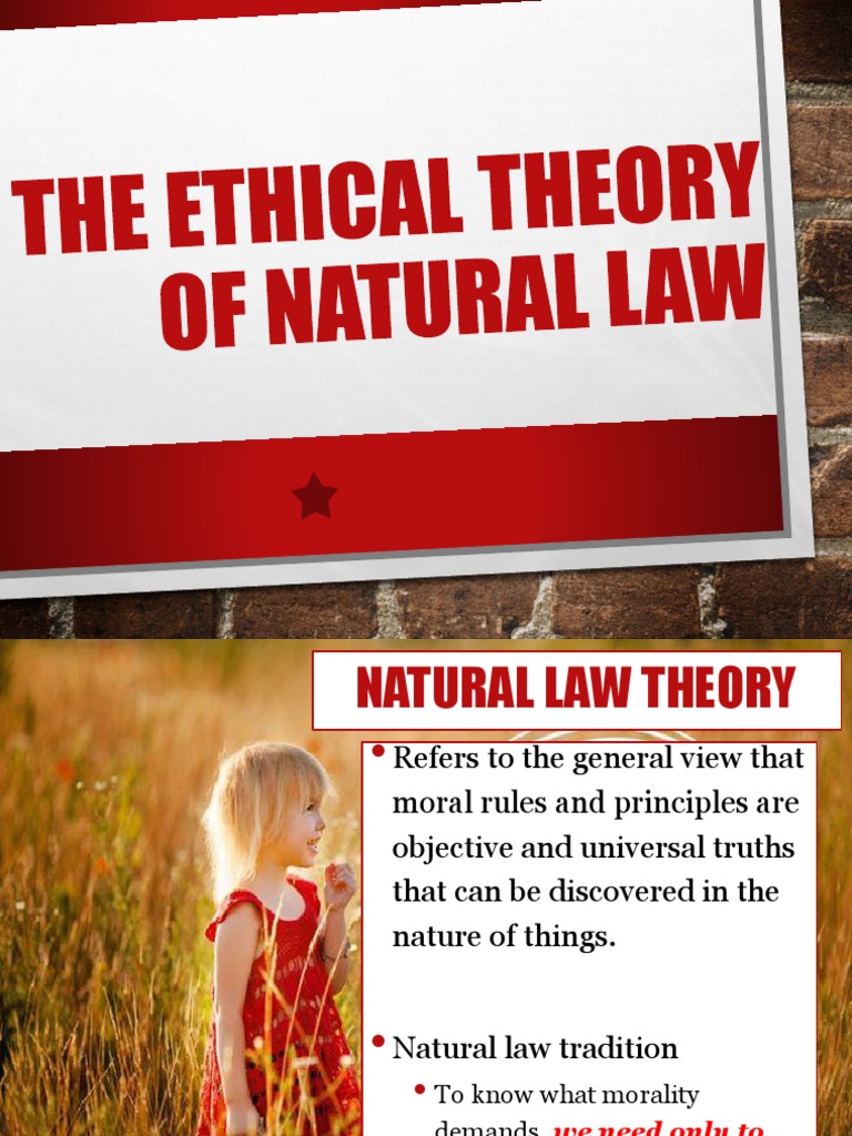 1the Ethical Theory of Natural Law | PDF | Natural Law | Aristotle