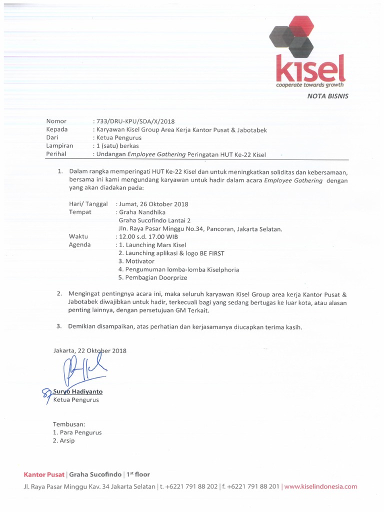 Contoh Undangan Gathering | PDF