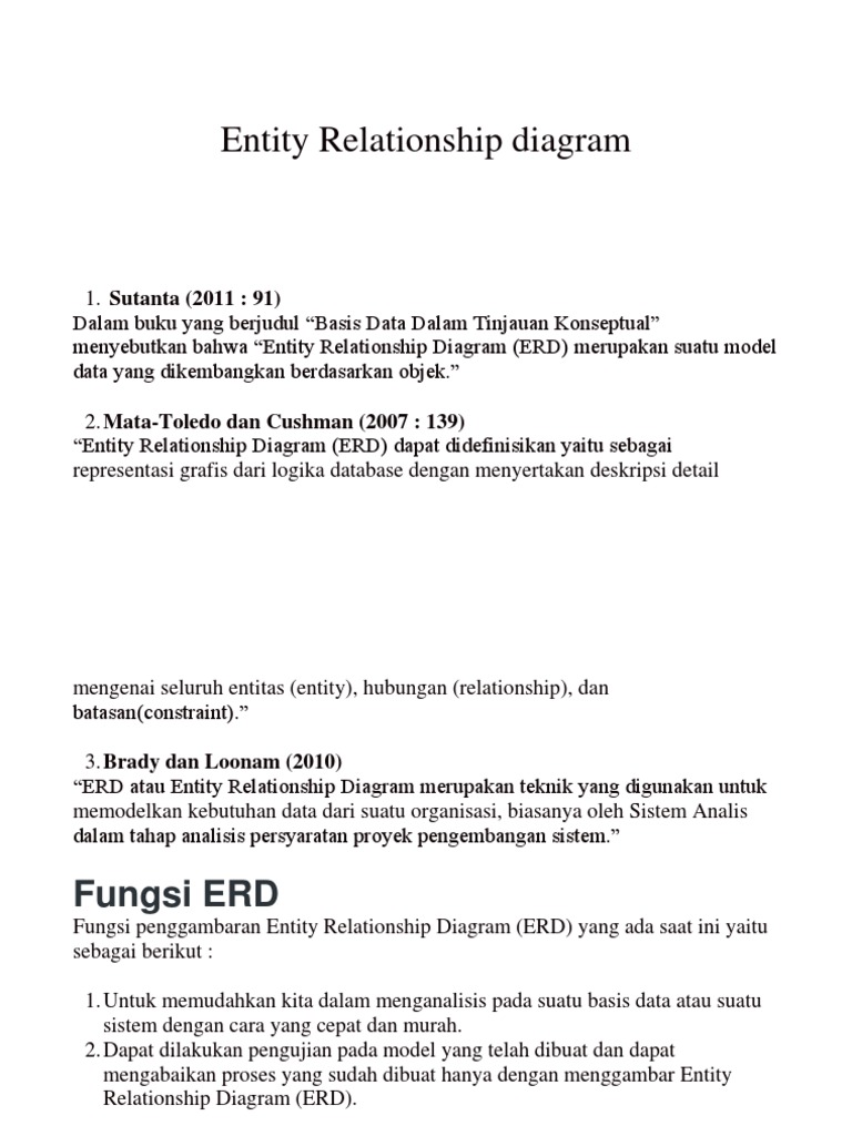 Entity Relationship Diagram | PDF