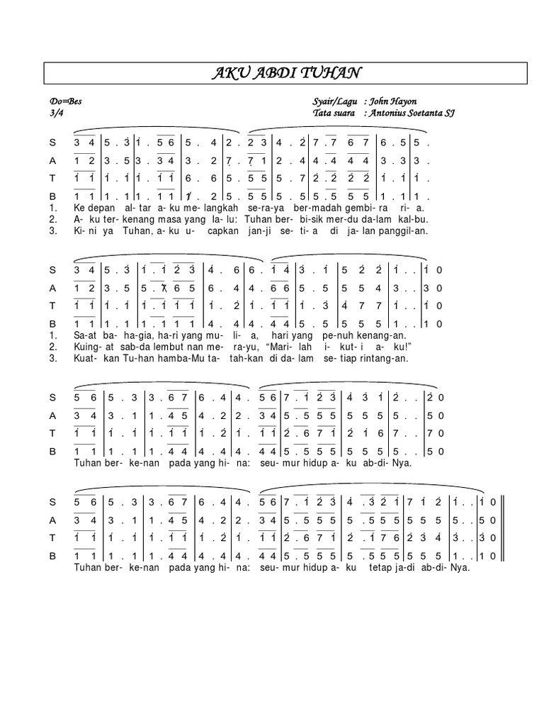 Aku Abdi Tuhan | PDF