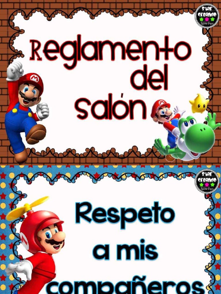 Reglamento Salon MarioBros PDF | PDF