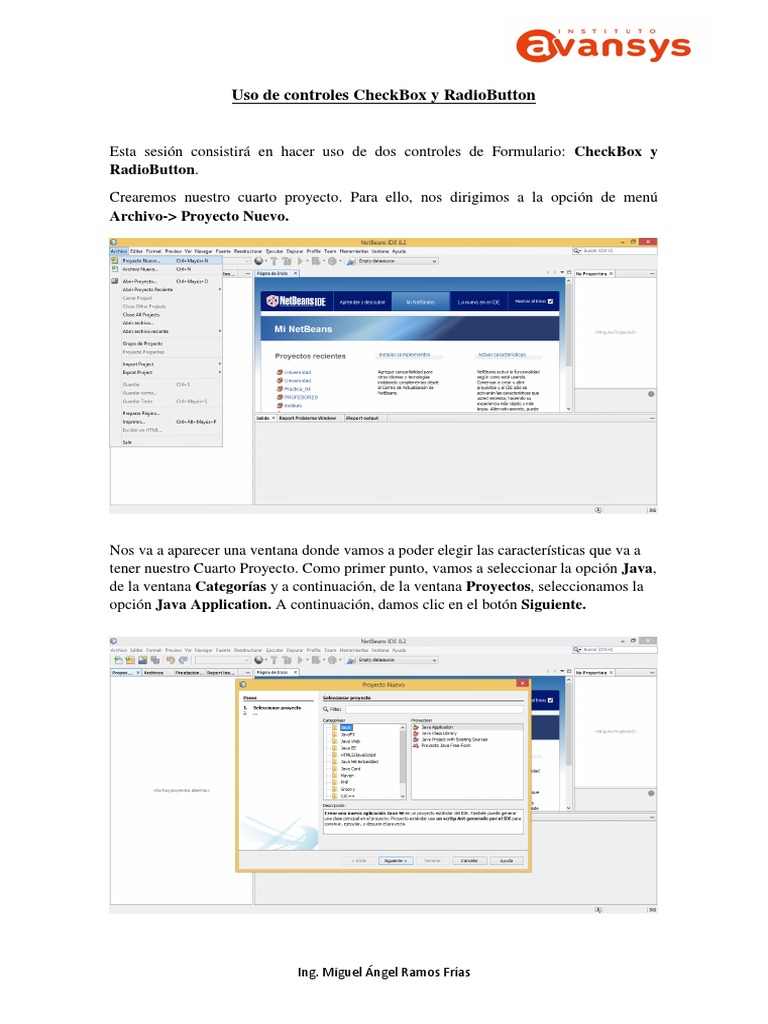 Checkbox y Radiobutton | PDF | Point and Click | Java (lenguaje de ...