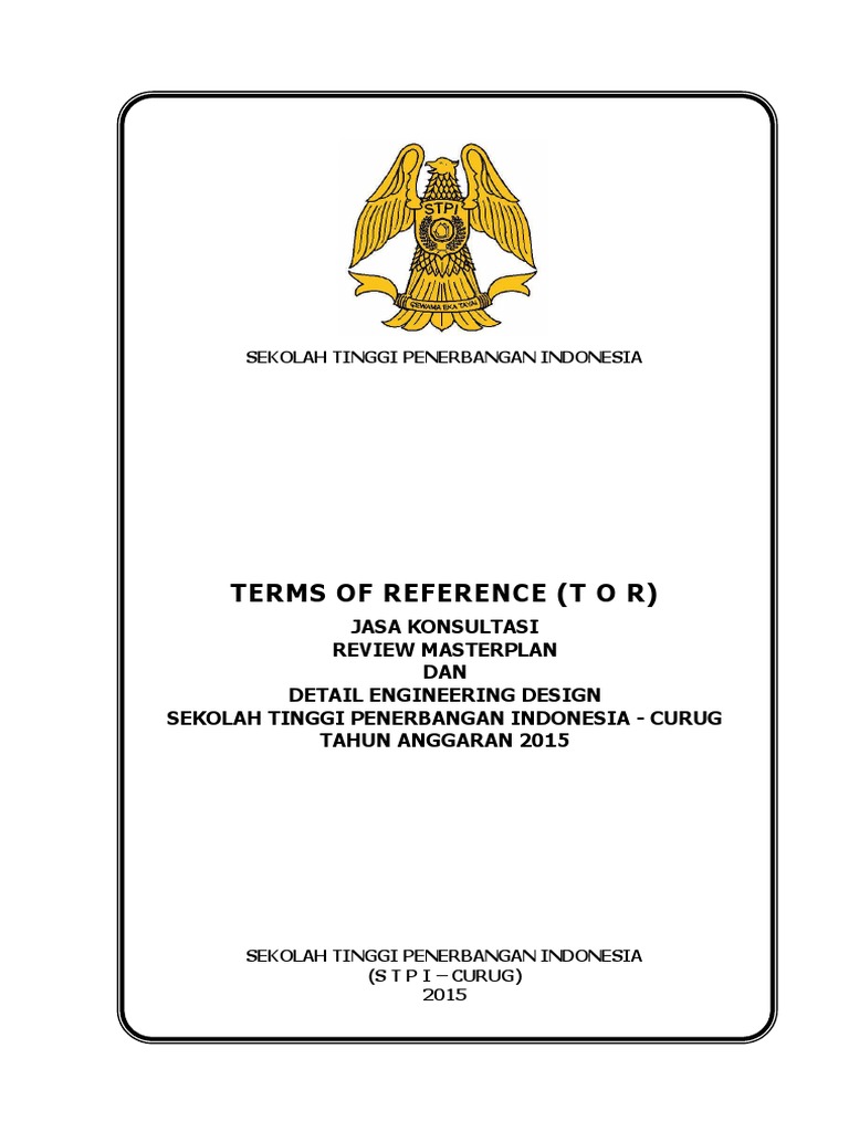 KAK Masterplan | PDF | Bisnis