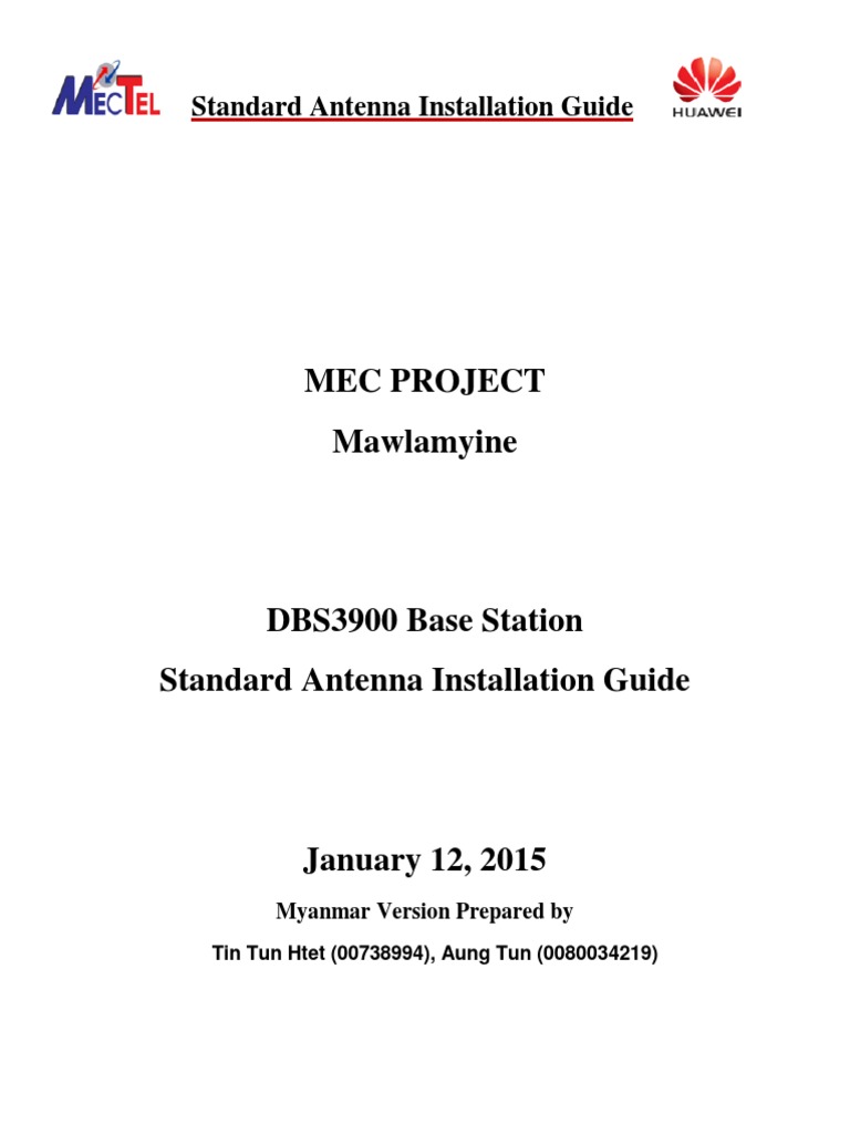 Antenna Installation Guide | PDF | Compass | Telecommunications