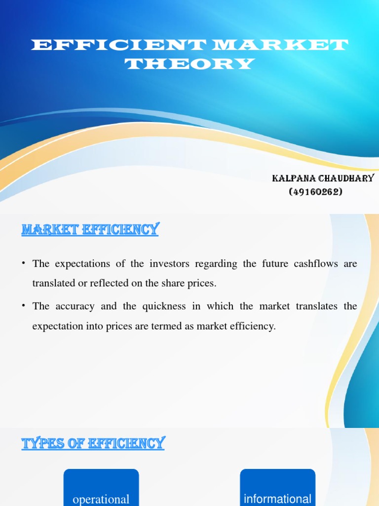 Efficient Market Theory | PDF