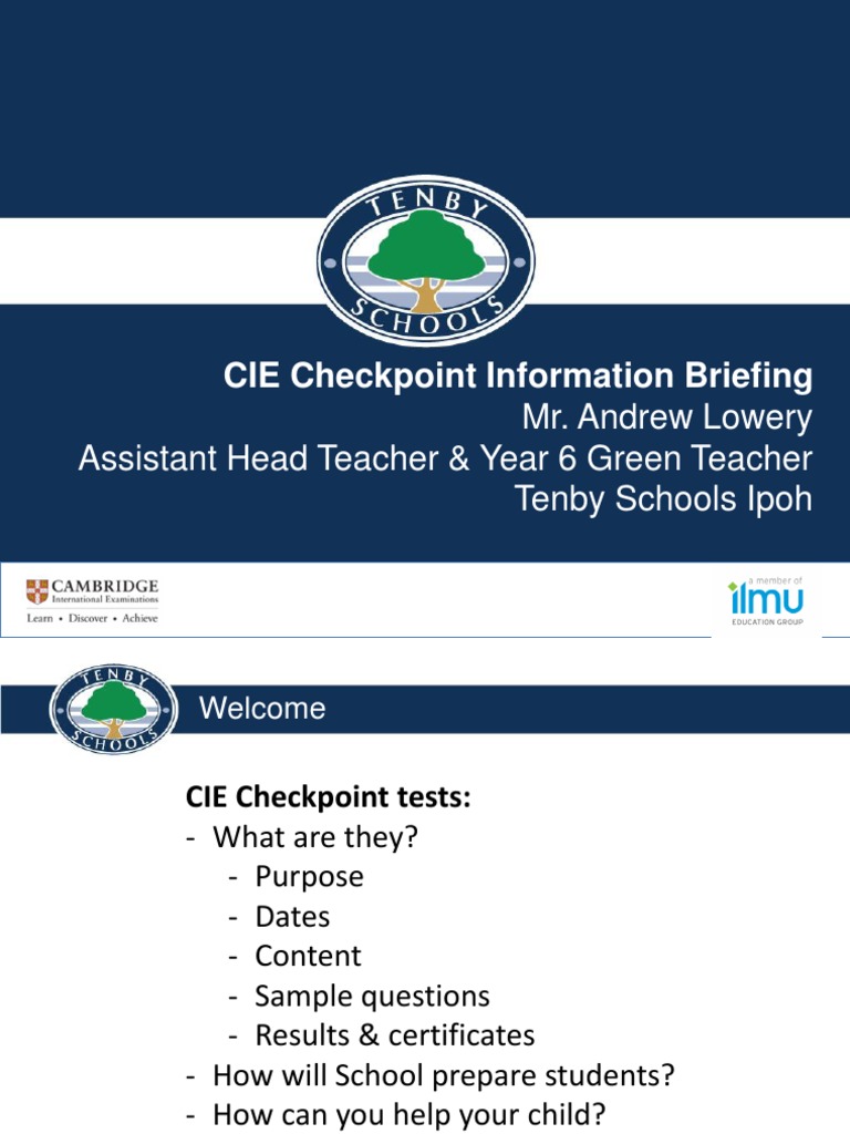 Cambridge Primary Check Point Info | PDF | Test (Assessment) | Curriculum