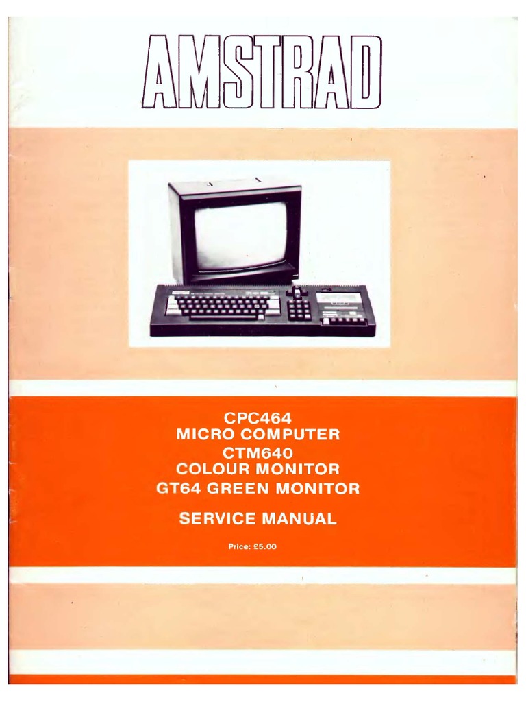 Amstrad CPC464 - Service Manual (Eng) | PDF