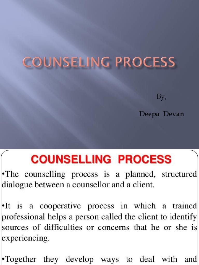 Counseling Process | PDF