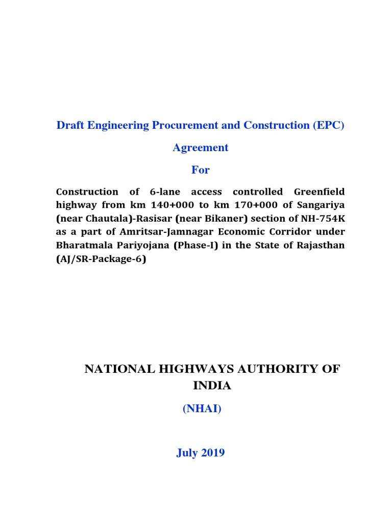 EPC Agreement Pkg.6 | PDF | Security Interest | Indemnity