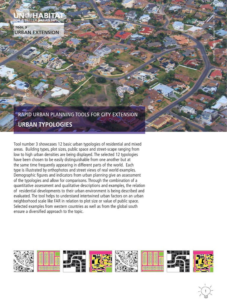 Rapid Urban Planning Tools For City Extensions. Tool 4 - Urban Types ...