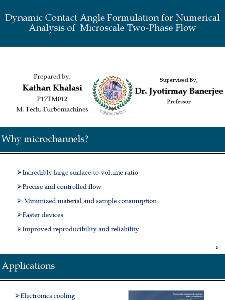 Dynamic Contact Angle Formulation For Numerical Analysis of Microscale Two-Phase Flow | PDF ...