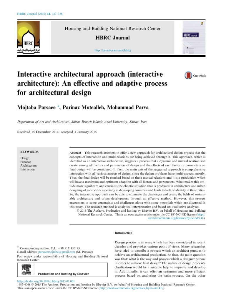 Interactive Architectural Approach (Interactive Architecture) : An ...
