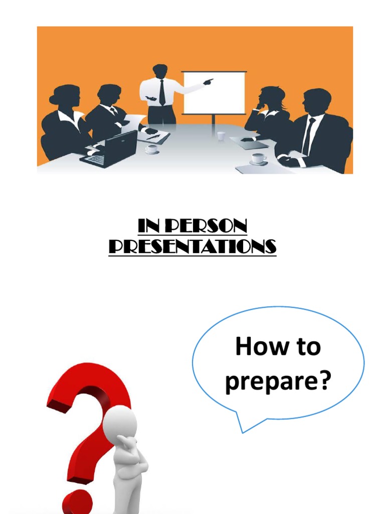 In Person Presentation | PDF