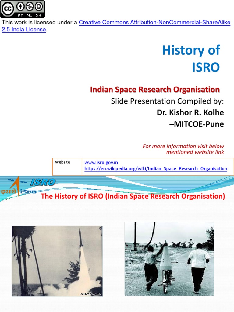 History of Isro: Indian Space Research Organisation | PDF | Rockets And ...